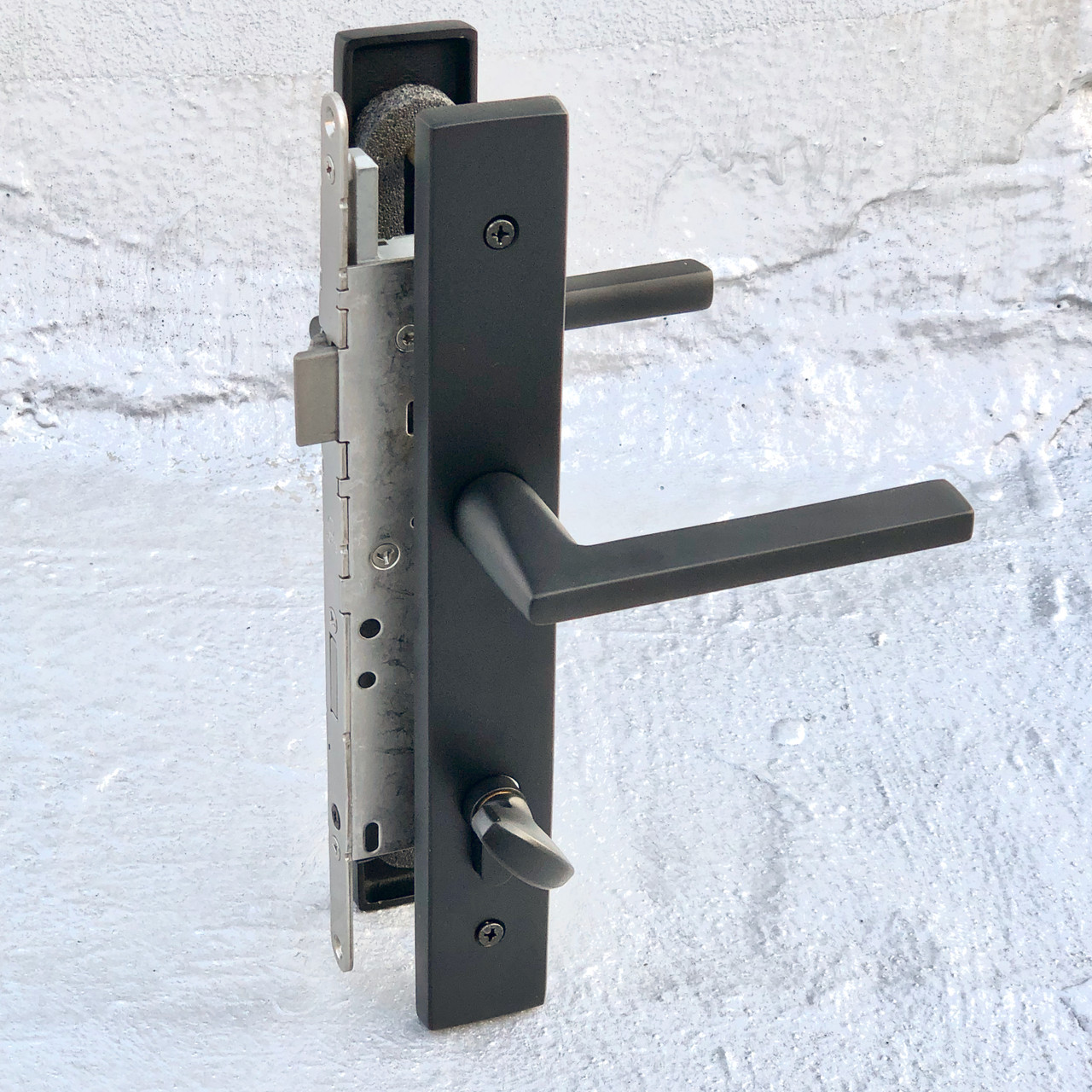 Customizable Brass Modern Narrow Backset Mortise Lock