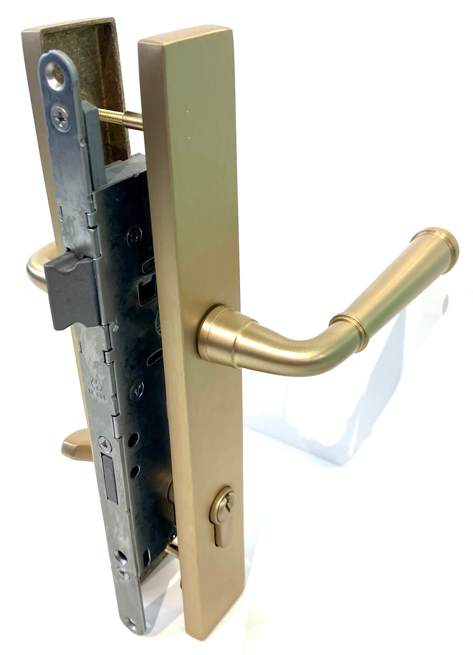 Customizable Brass Modern Narrow Backset Mortise Lock