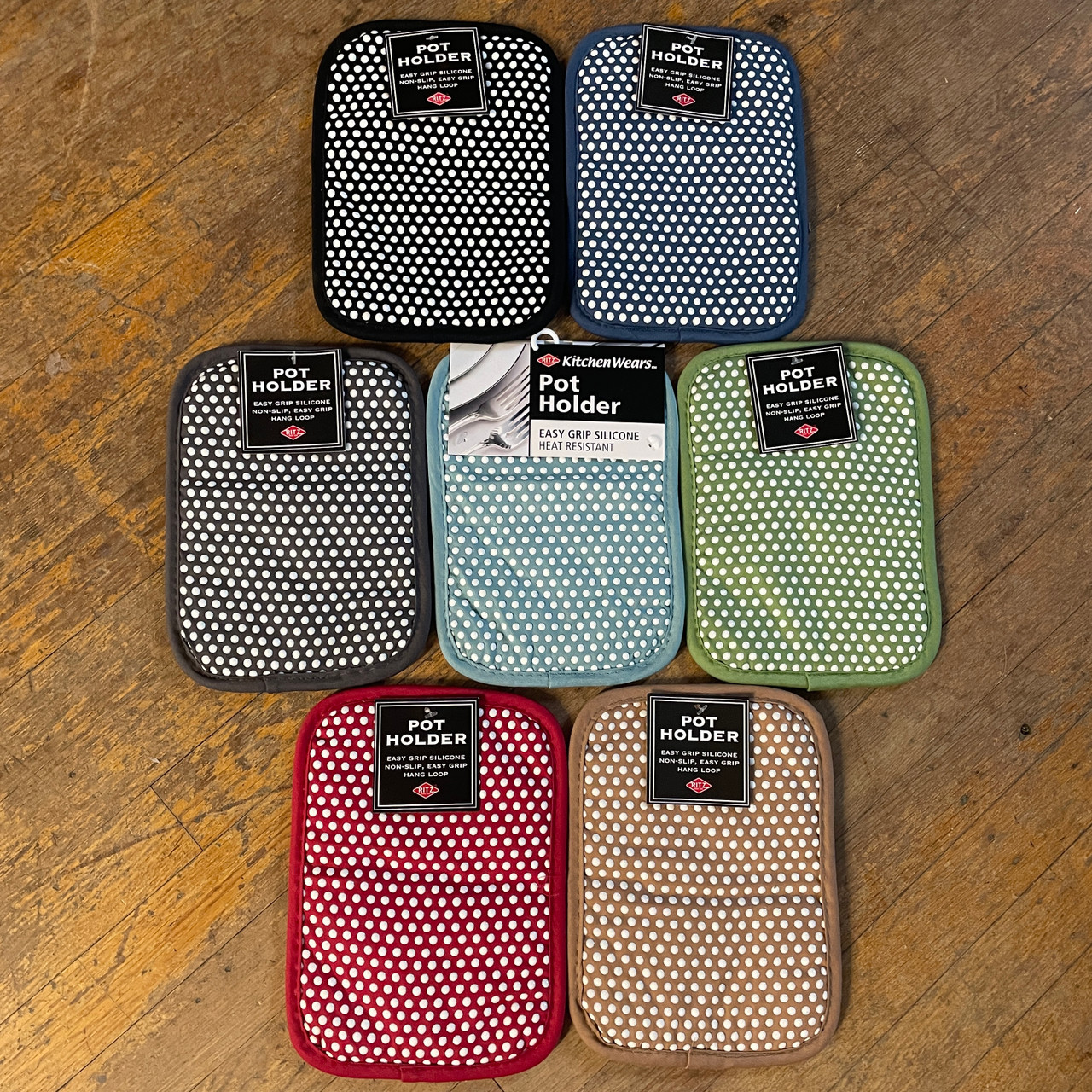Ritz Pot Holder with Silicone Dots