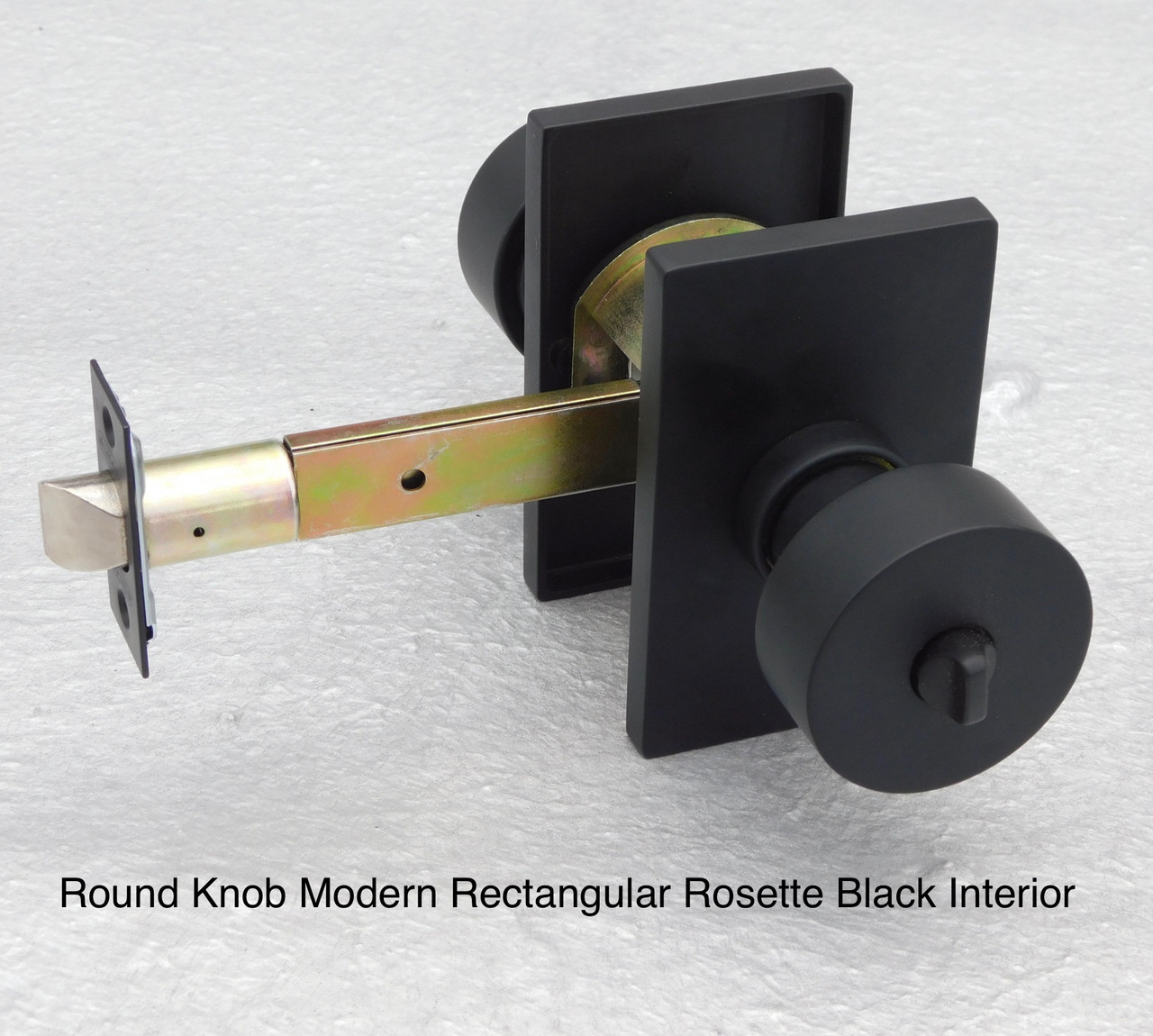 Modern Brass Emtek Key-in-Knob or Key-in-Lever with 5" Backset