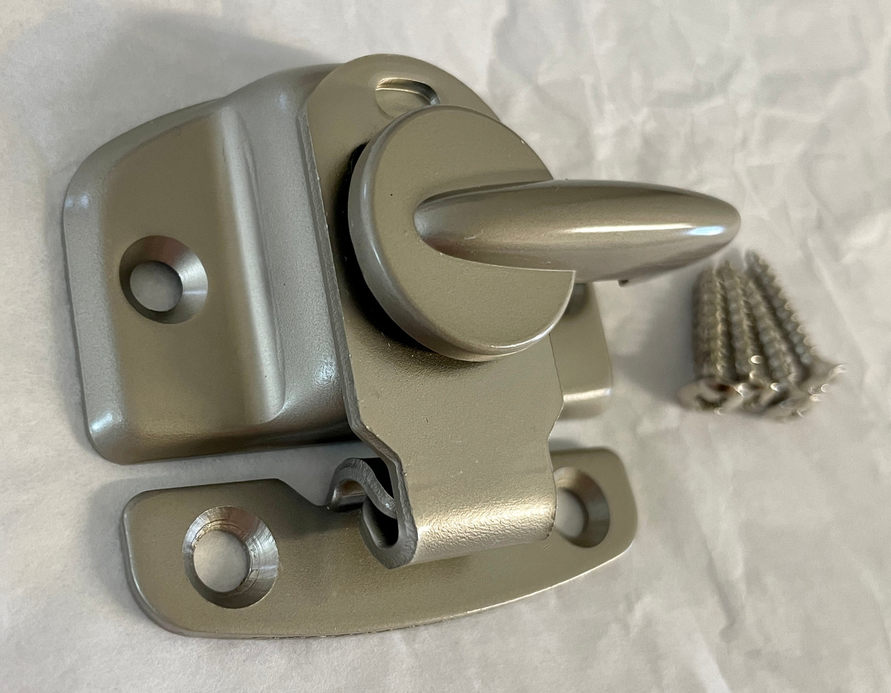 Satin Nickel Finished Steel Draw Tight Sash Lock