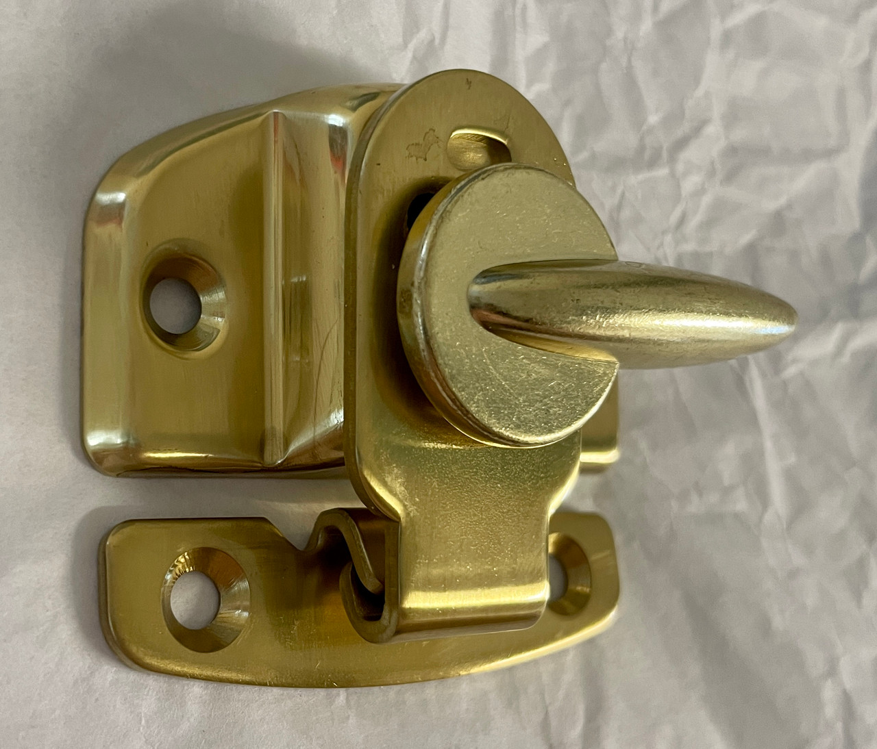Solid Bright Brass Draw Tight Sash Lock