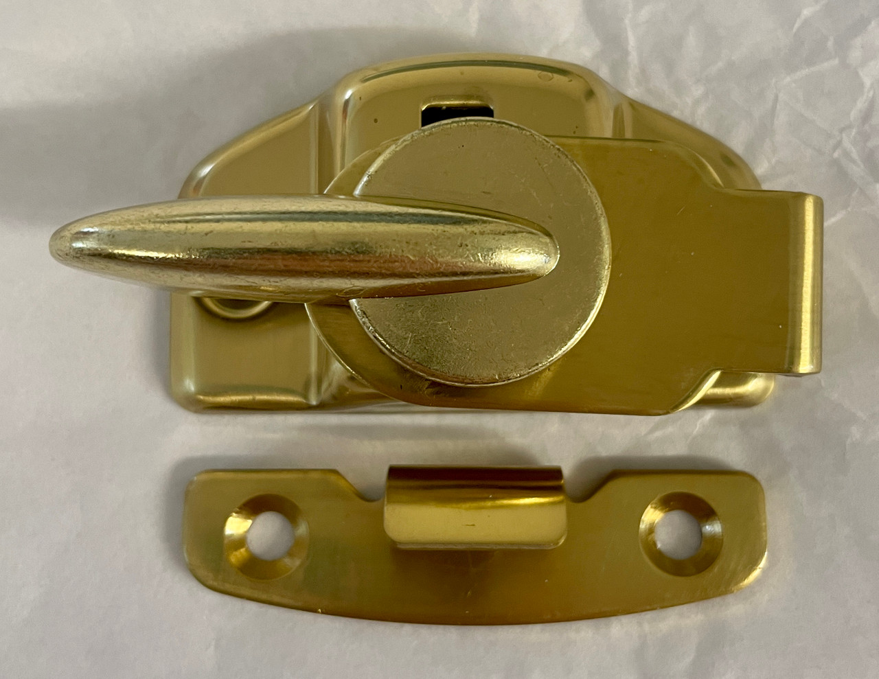 Solid Bright Brass Draw Tight Sash Lock