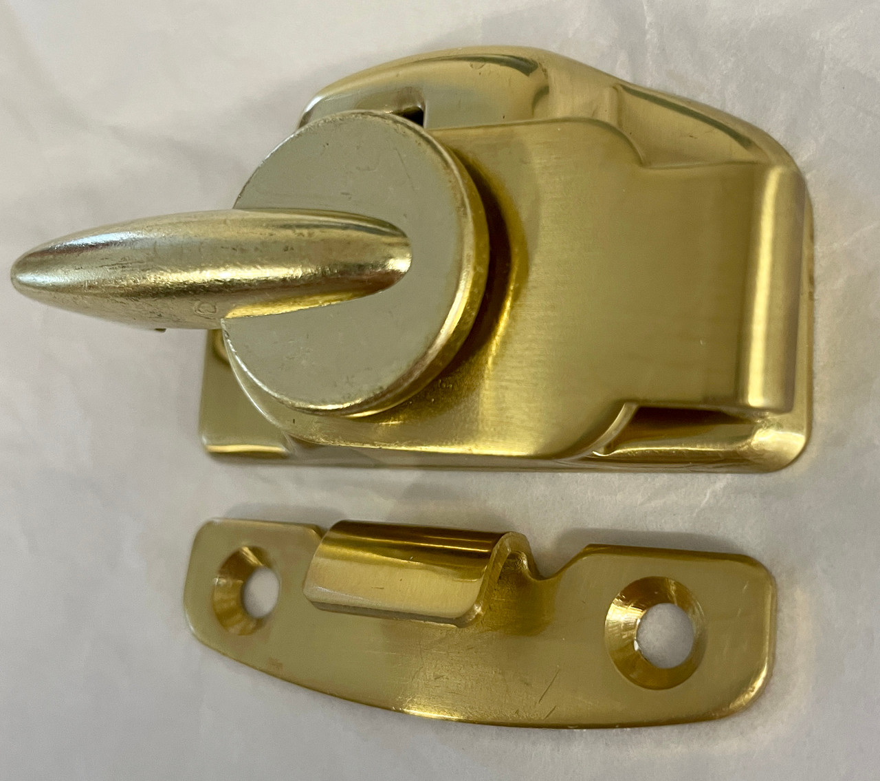 Solid Bright Brass Draw Tight Sash Lock