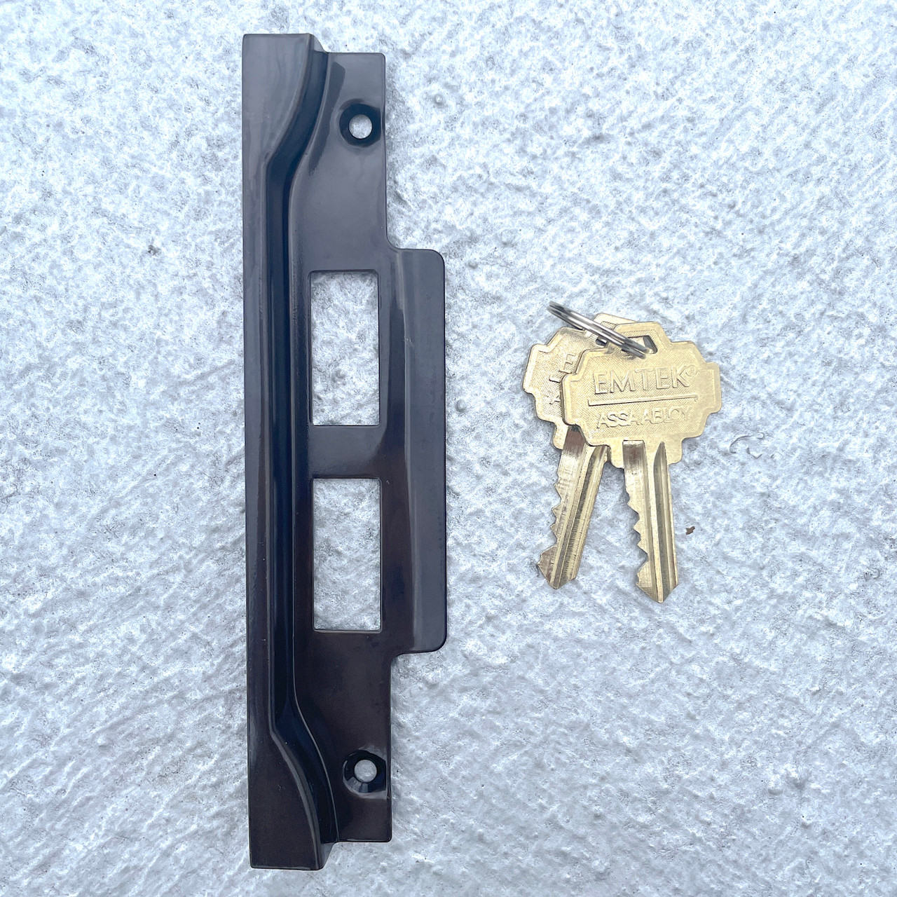 Rabbeted Narrow Backset Traditional Matte Black Brass Mortise Entry Lock