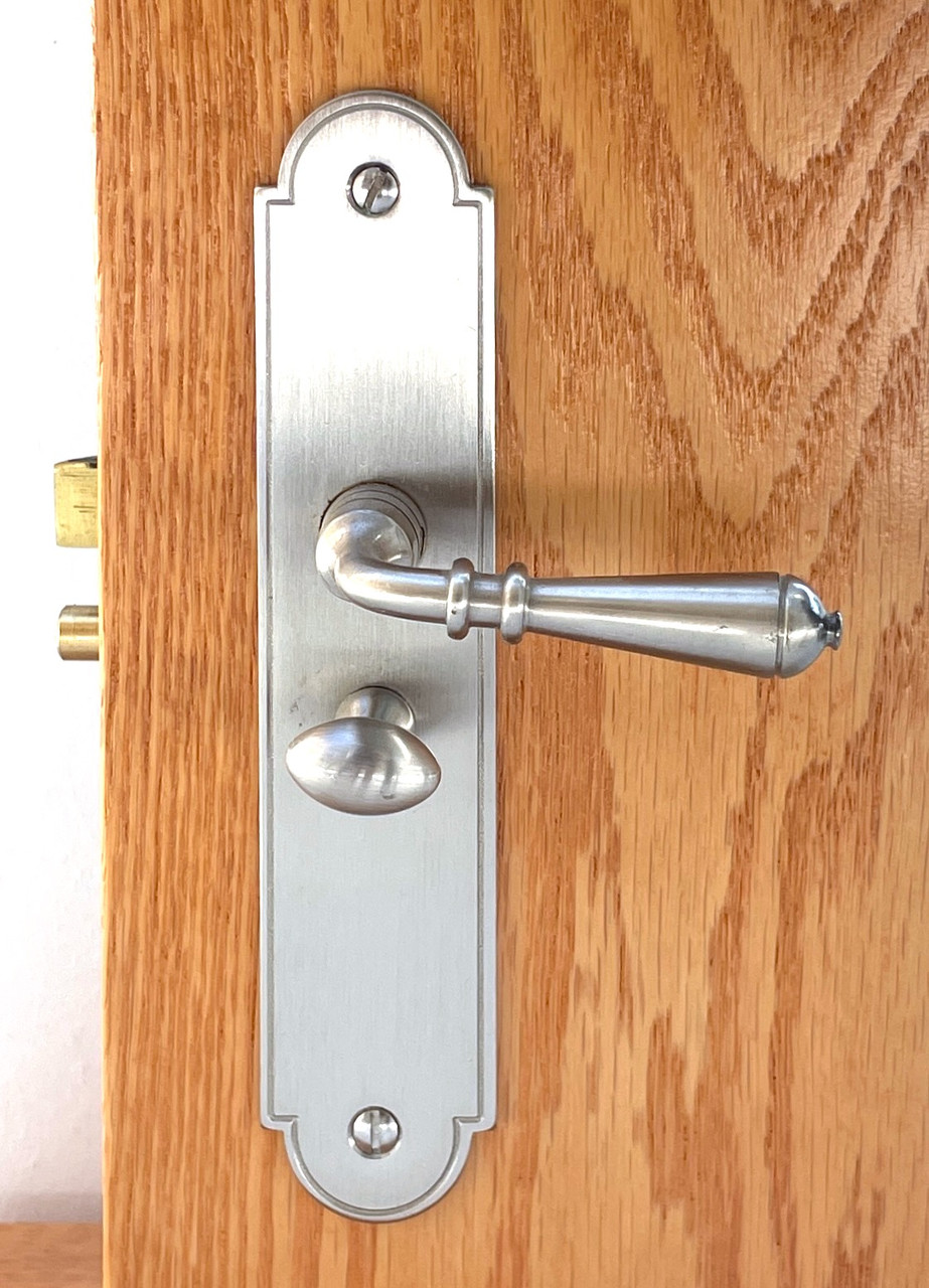 Emtek Mortise Type Screen Door Lock w/ Arched Trim