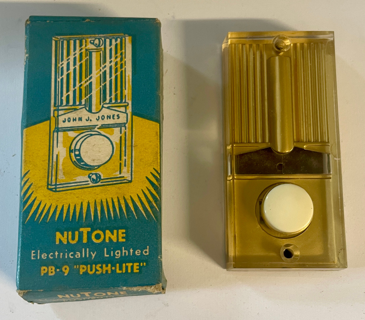 NuTone PB-9 Push Lite Push Button Door Bell - Kilian Hardware