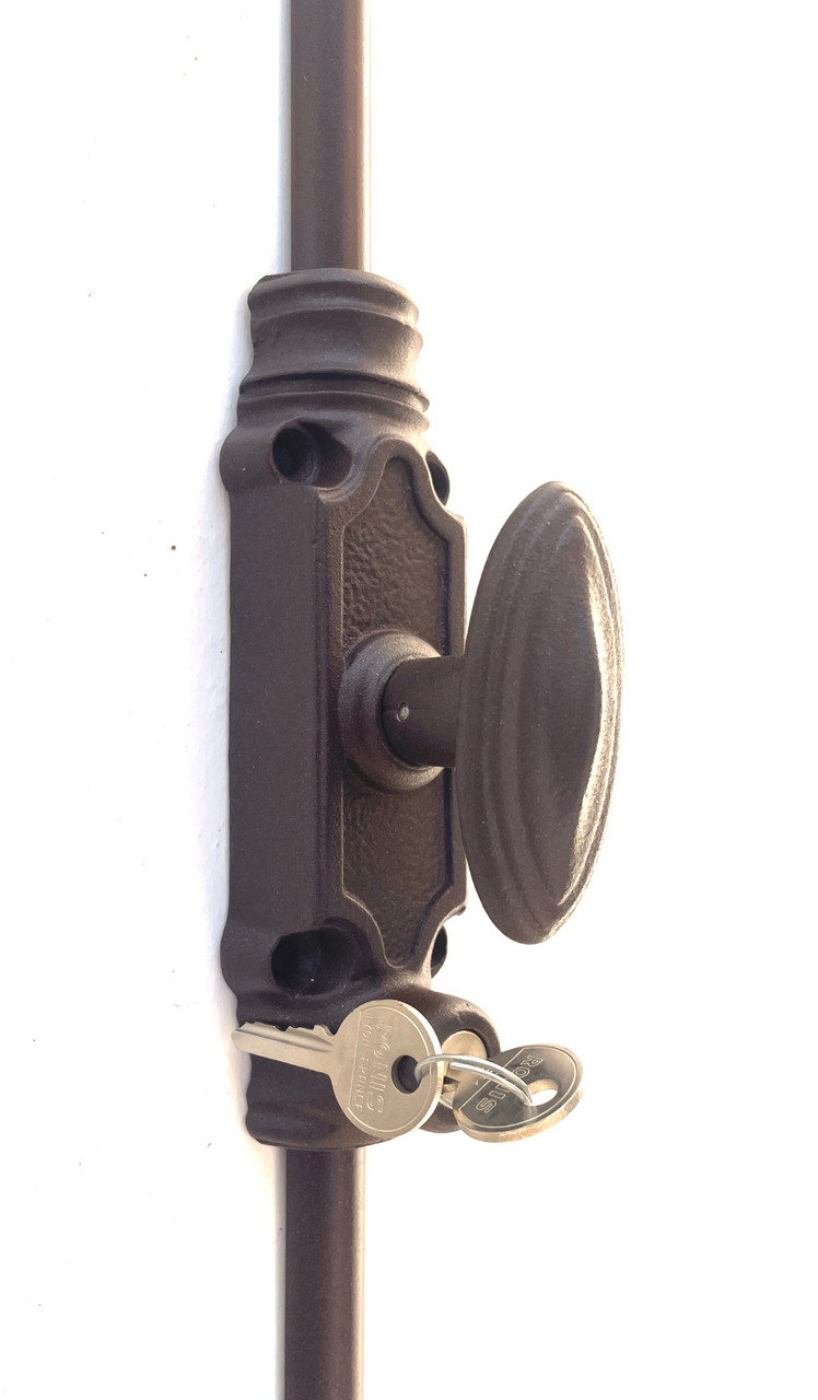 Bouvet Locking Cremone Bolt in Rust