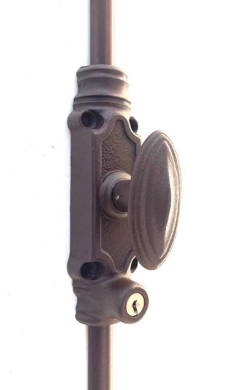 Bouvet Locking Cremone Bolt in Rust