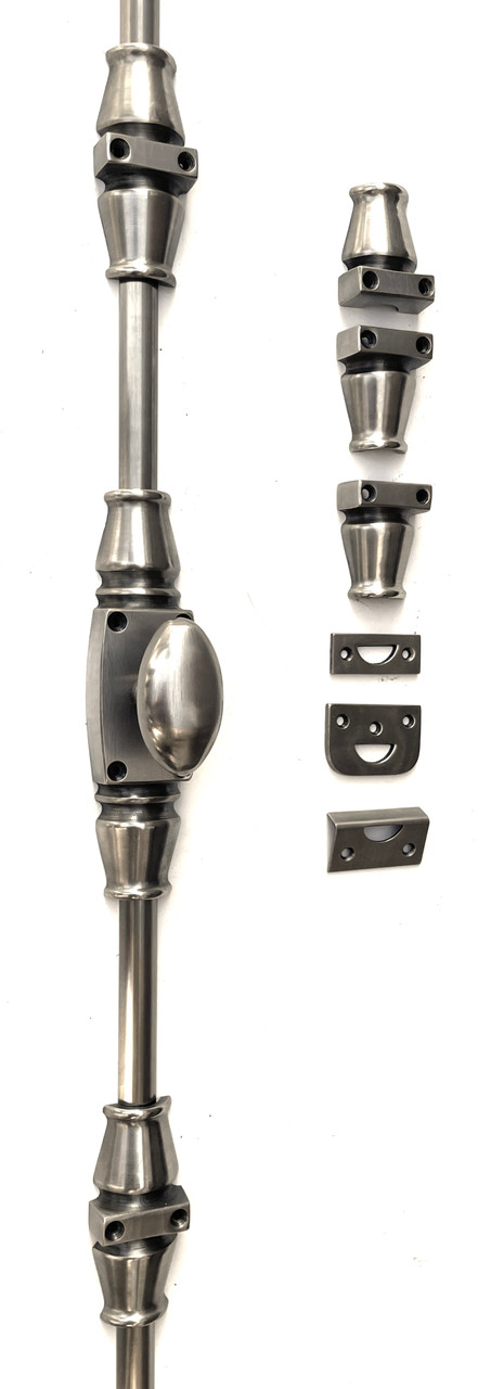 Versalles Cremone Bolt in Antique Nickel