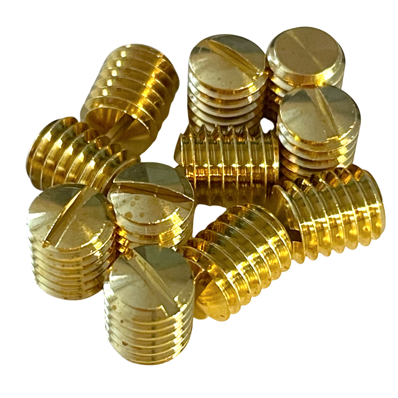 Flush Slotted Set Screw For Door Knobs, 1/4-24 x 5/16"