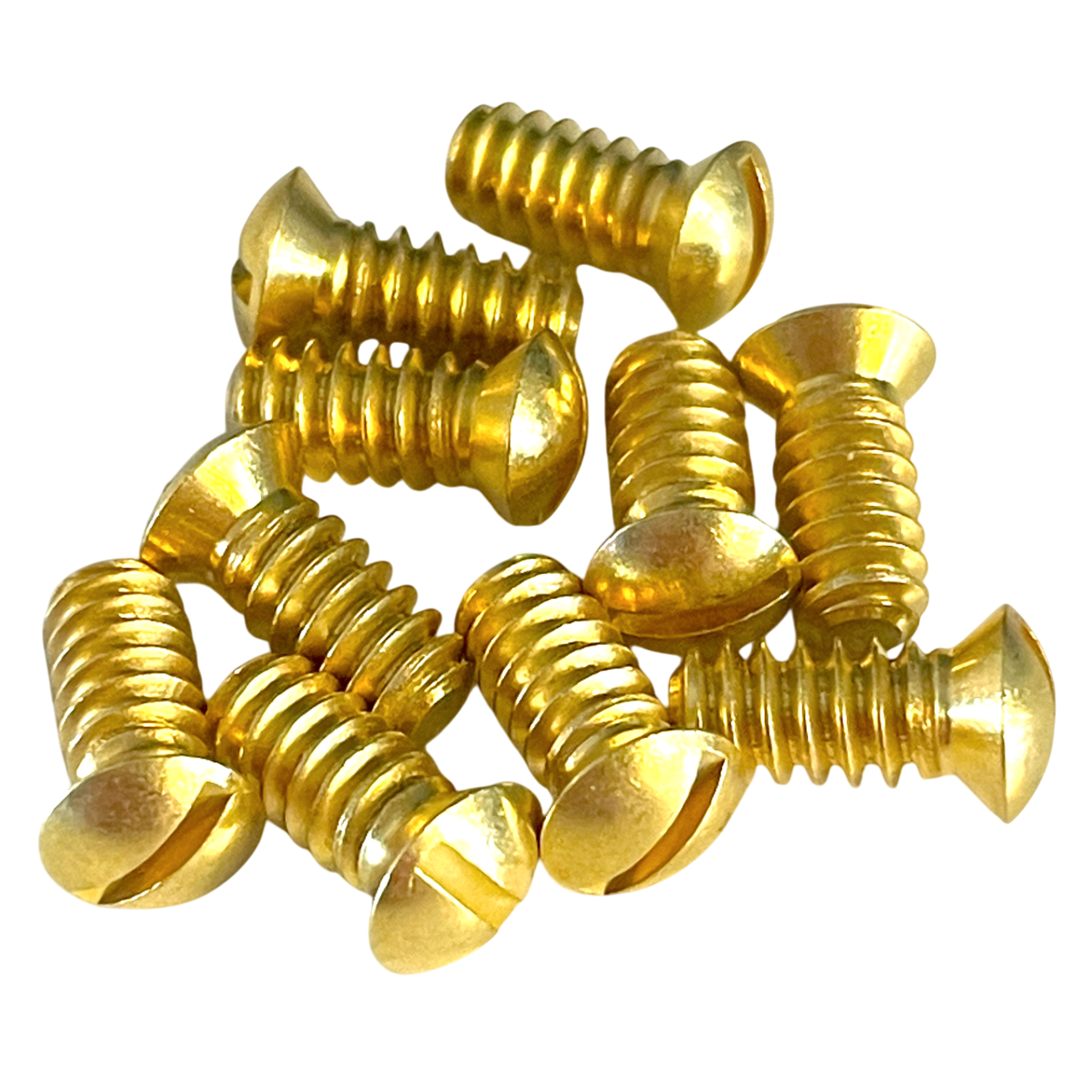 Jackson Oval Head 10-24 x 3/8" Brass Screw - Kilian Hardware