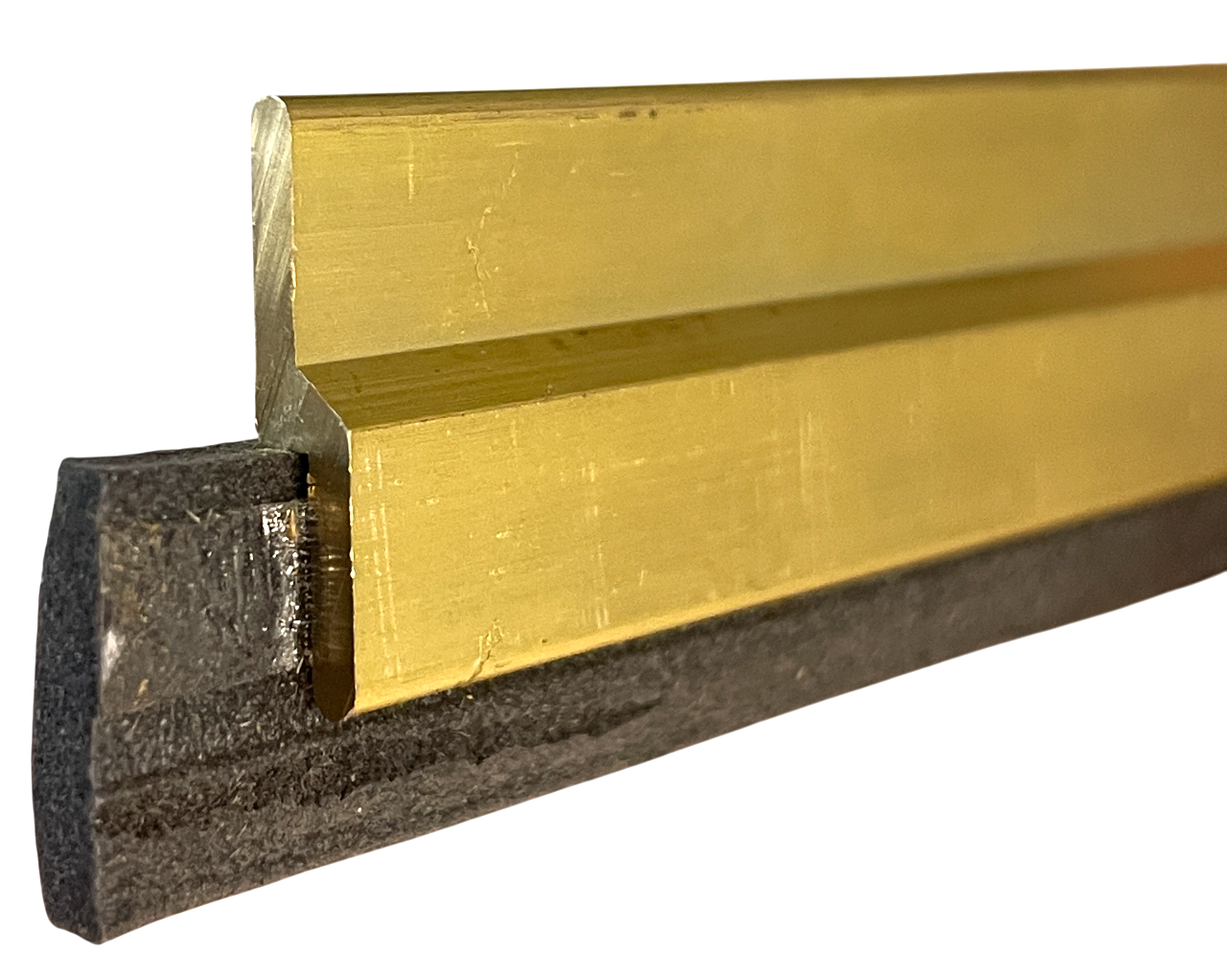 Bronze & Sponge Silicone Jamb-Up Weatherstrip 1-1/16" Wide X 7/32 ...