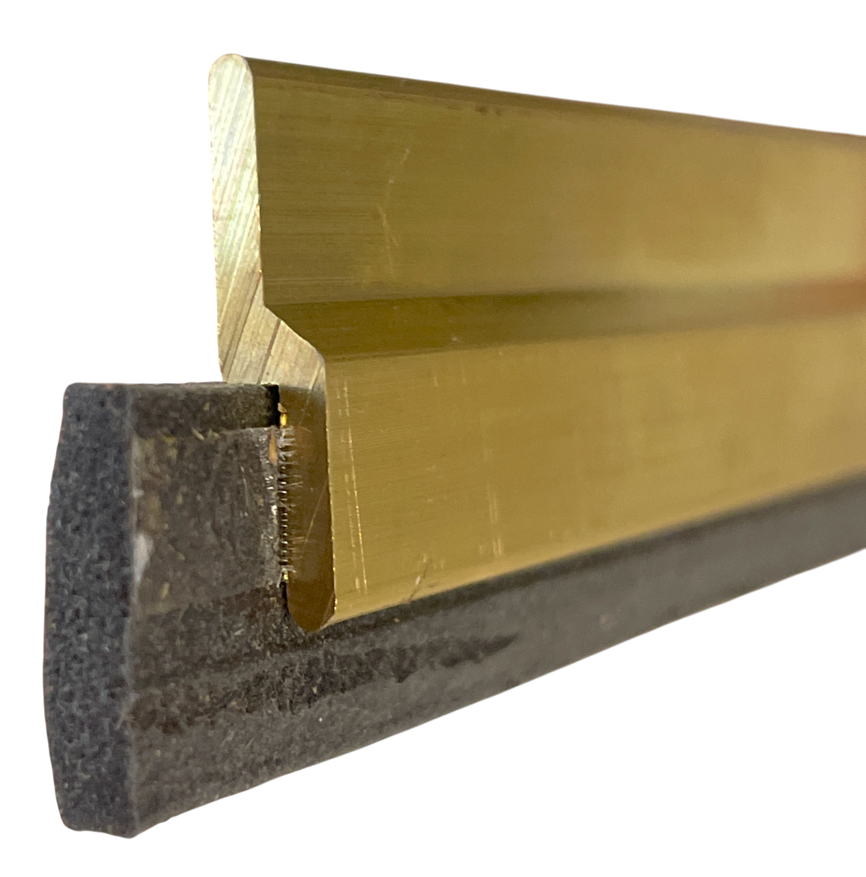 Bronze & Sponge Silicone Jamb-Up Weatherstrip 1-3-32" Wide X 7/32 ...