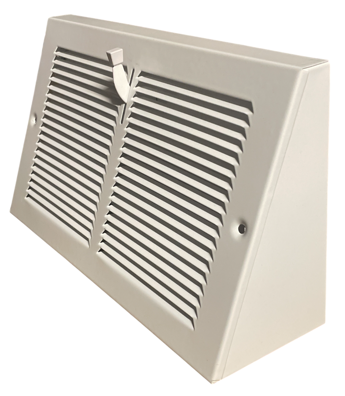 Wedge-Shaped Baseboard Register For 10" X 6" Duct