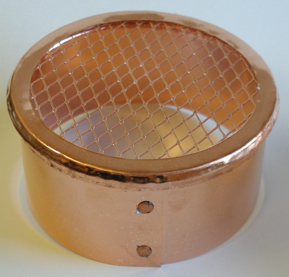 Copper Eave Vent with Screen