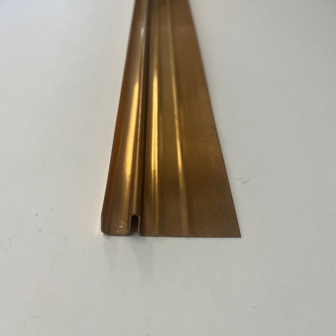 1-3/4" Wide Bronze Jamb Weatherstrip with Return Flange for ...
