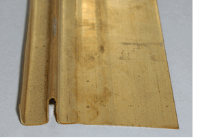 2" Wide Bronze Jamb Weatherstrip with Return Flange for Interlocking ...