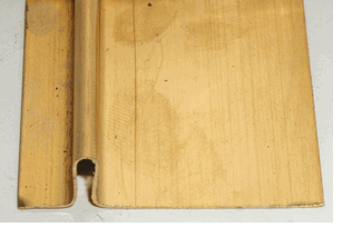 1-3/4" Wide Bronze Sill Weatherstrip for Interlocking Wood Windows