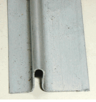 1" Wide 2PZ Zinc Interlocking Weatherstrip