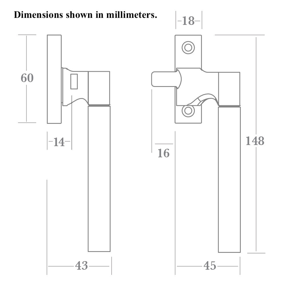 Modern Casement Window Fastener