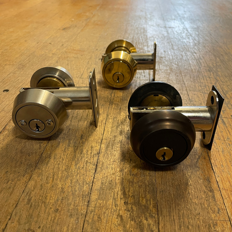 Small Bore 2" Backset Double Cylinder Deadbolt