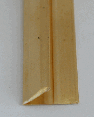 3/4" Wide V-Shaped Spring Bronze Weatherstrip