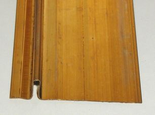 2" Wide Bronze Standard Jamb Weatherstrip for Interlocking Wood Windows