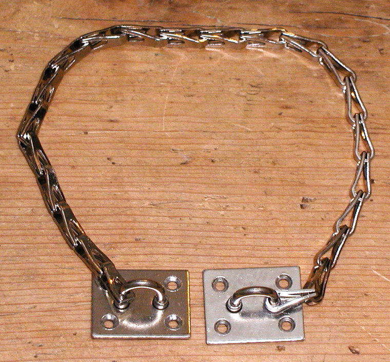 Nickel Plated Steel Transom Window Chain
