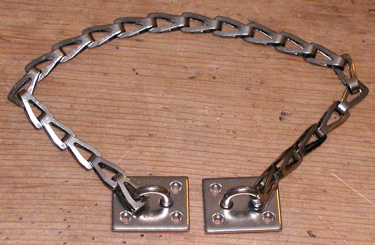 Nickel Plated Brass Transom Window Chain