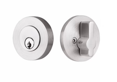 Customizable Stainless Steel Modern Disk Deadbolt With Choice Backset