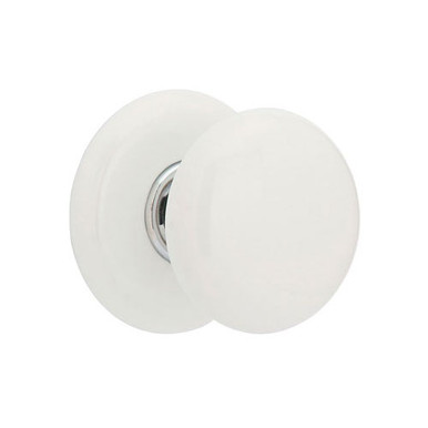 Customizable Emtek Ice White Porcelain Knob With Choice Backset ...