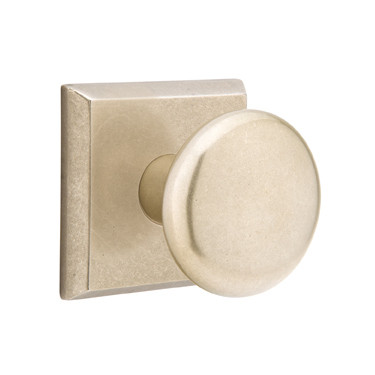 Customizable Emtek Sandcast Bronze Winchester Knob With Choice Backset