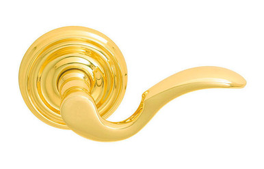 Customizable Emtek Classic Brass Cortina Lever With Choice Backset