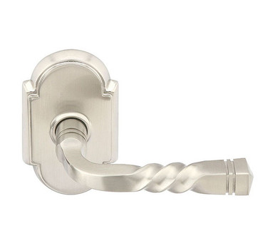 Customizable Emtek Designer Brass Santa Fe Lever With Choice Backset