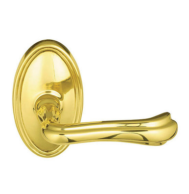 Customizable Emtek Designer Brass Wembley Lever With Choice Backset