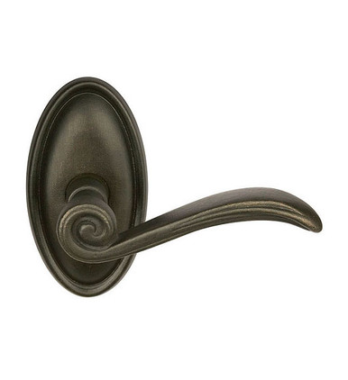 Customizable Emtek Lost Wax Cast Bronze Medici Lever With Choice Backset