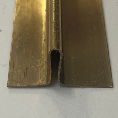 1" Wide Bronze 2PB Interlocking Weatherstrip