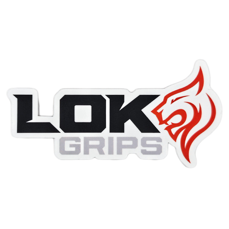 LOK Grips Die Cut Vinyl Sticker - 4"x2" - LOK Grips