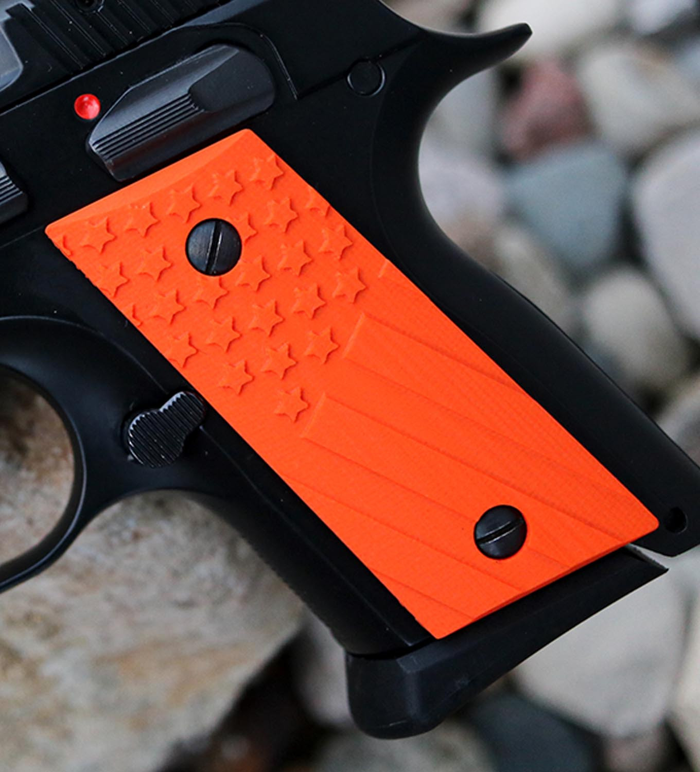 CZ 2075 RAMI Engraved Flag - LOK Grips