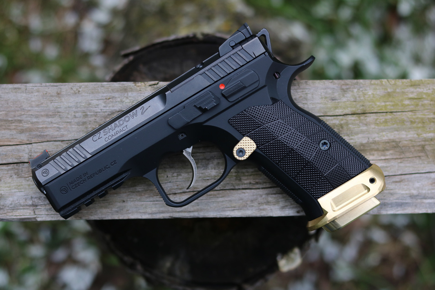 CZ Shadow 2 Compact Brass Magwells | LOK Grips