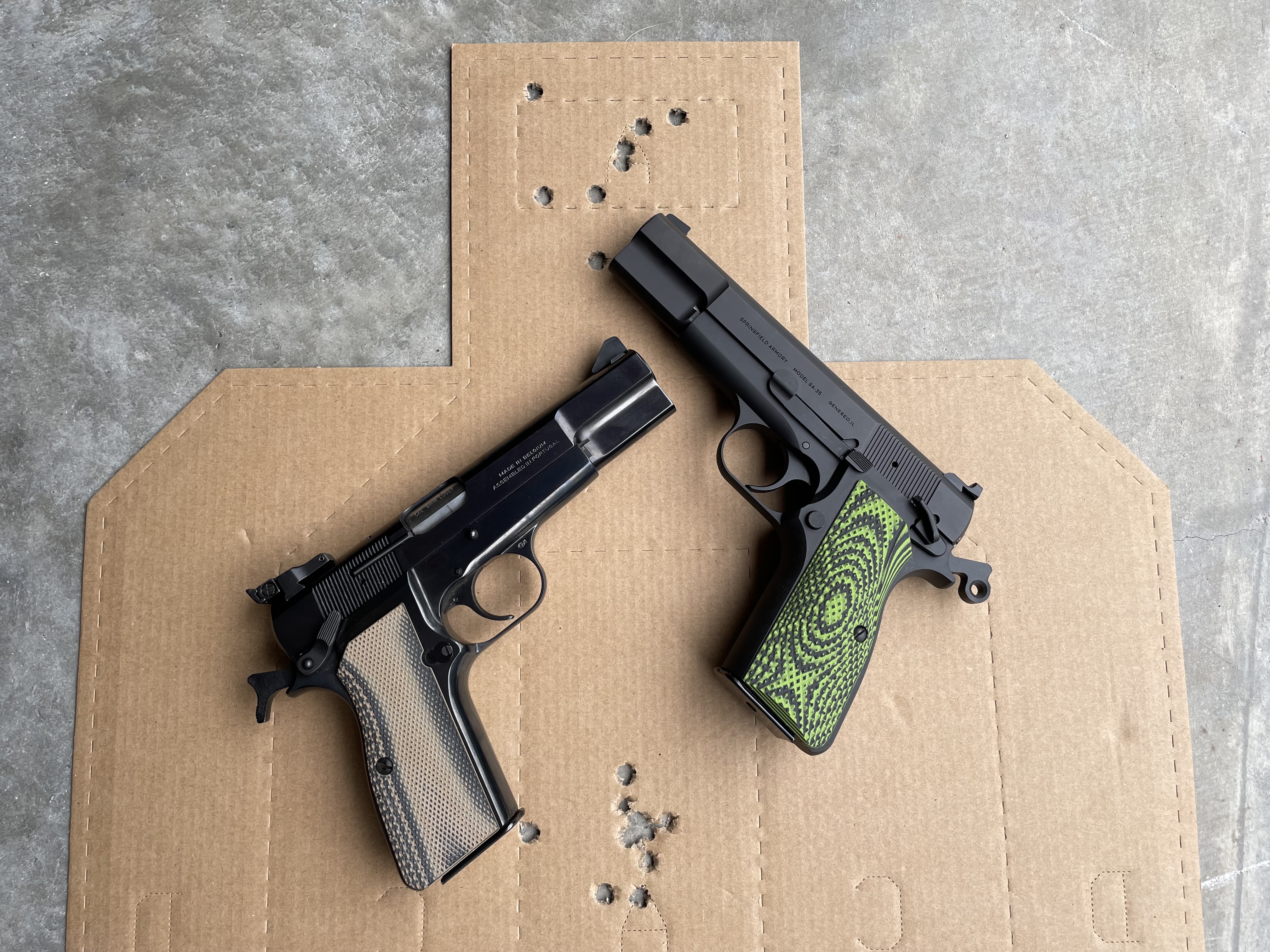 Browning Hi-Power Grips In G10: Palm Swell or Thin? - LOK Grips