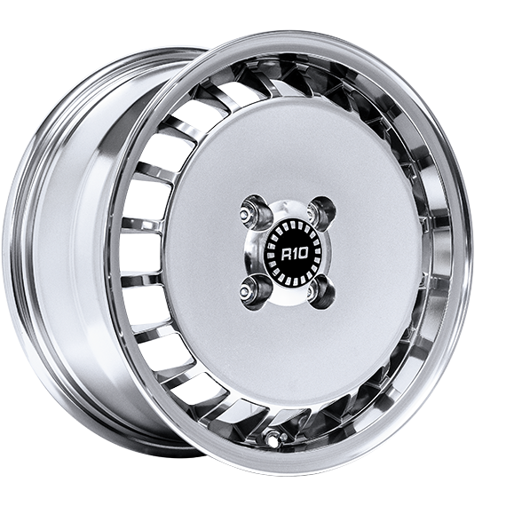 R10 TURBO 4x100 15x7.0 28 Polished