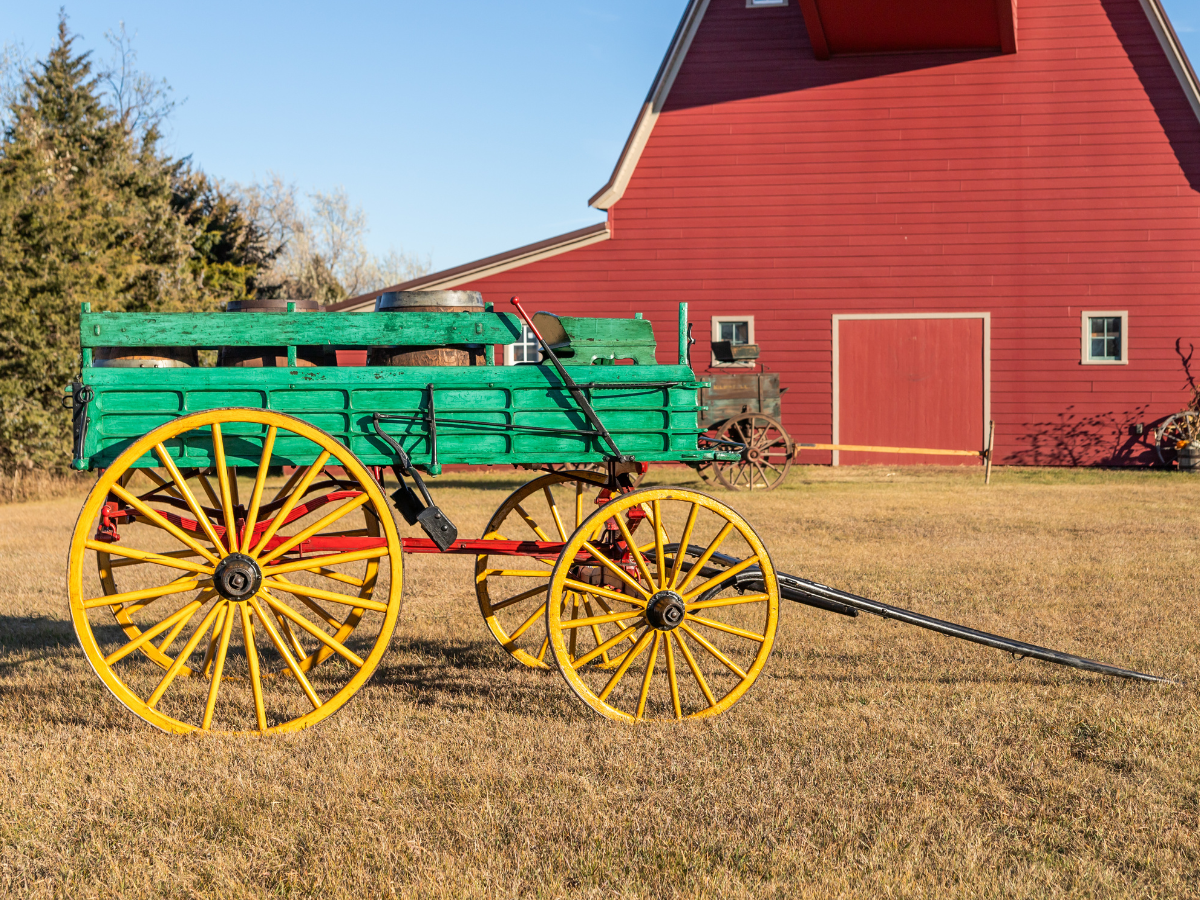 Historic Express Market Wagon - Hansen Wheel and Wagon Shop