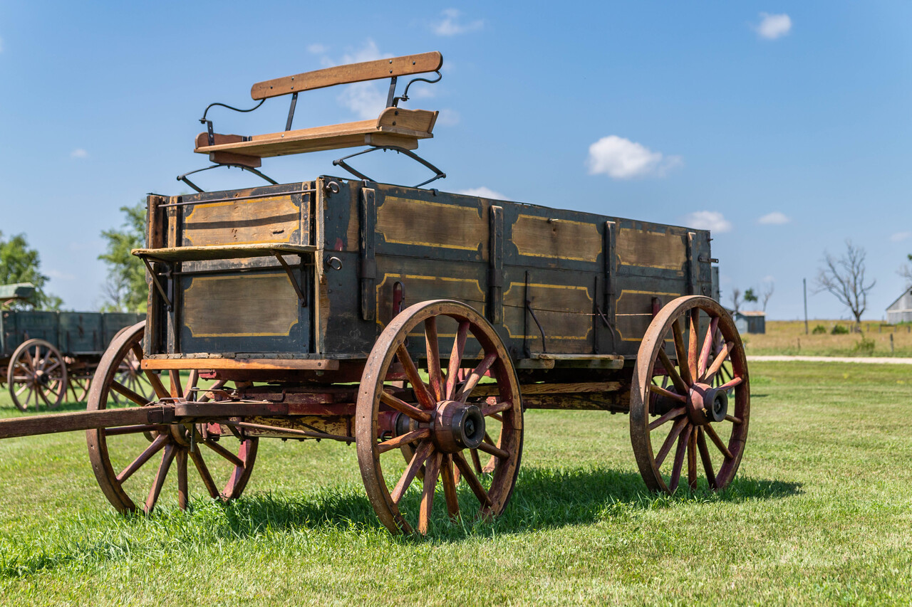 42" Double Box Farm Wagon - Hansen Wheel and Wagon Shop