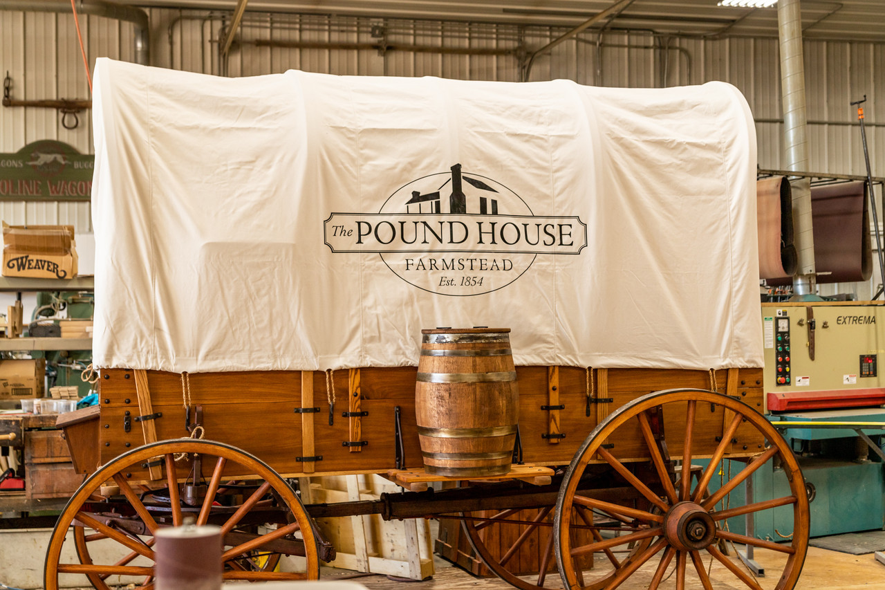 Custom Logo or Signage on Canvas - Hansen Wheel and Wagon Shop