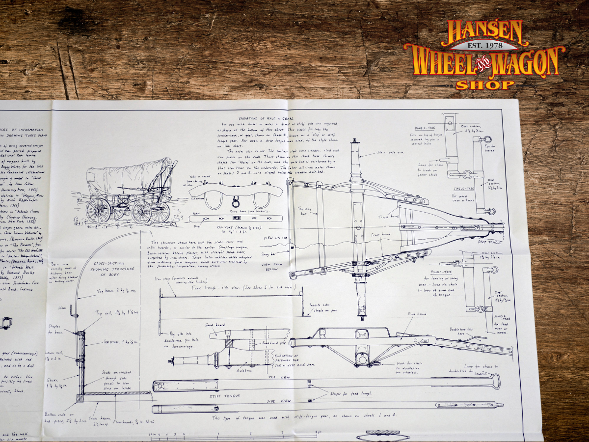 Prairie Schooner Plans - Hansen Wheel and Wagon Shop