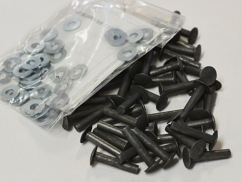 1/4" Truss Head Rivets with Burrs - Hansen Wheel and Wagon Shop