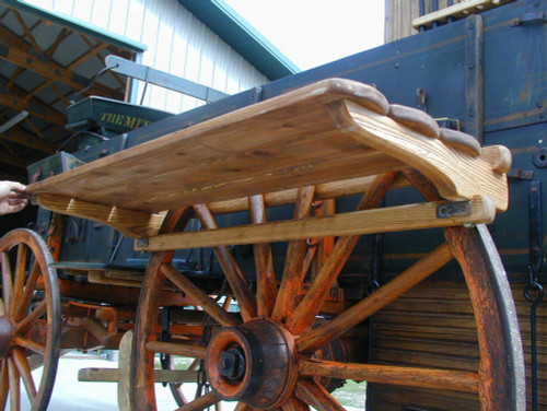 Chuck Wagon Wheel Mount Table - Hansen Wheel and Wagon Shop