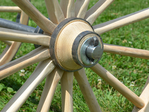 Scale Cannon Wheel with Lynch Pin Axle 24" - 36" Dia.